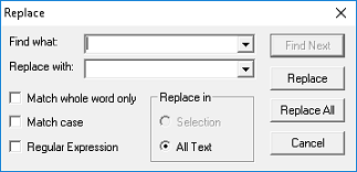 Formula Dialog Box Editor Options