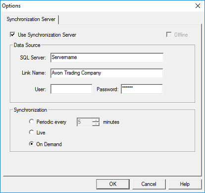 Creating a New Synchronization Server